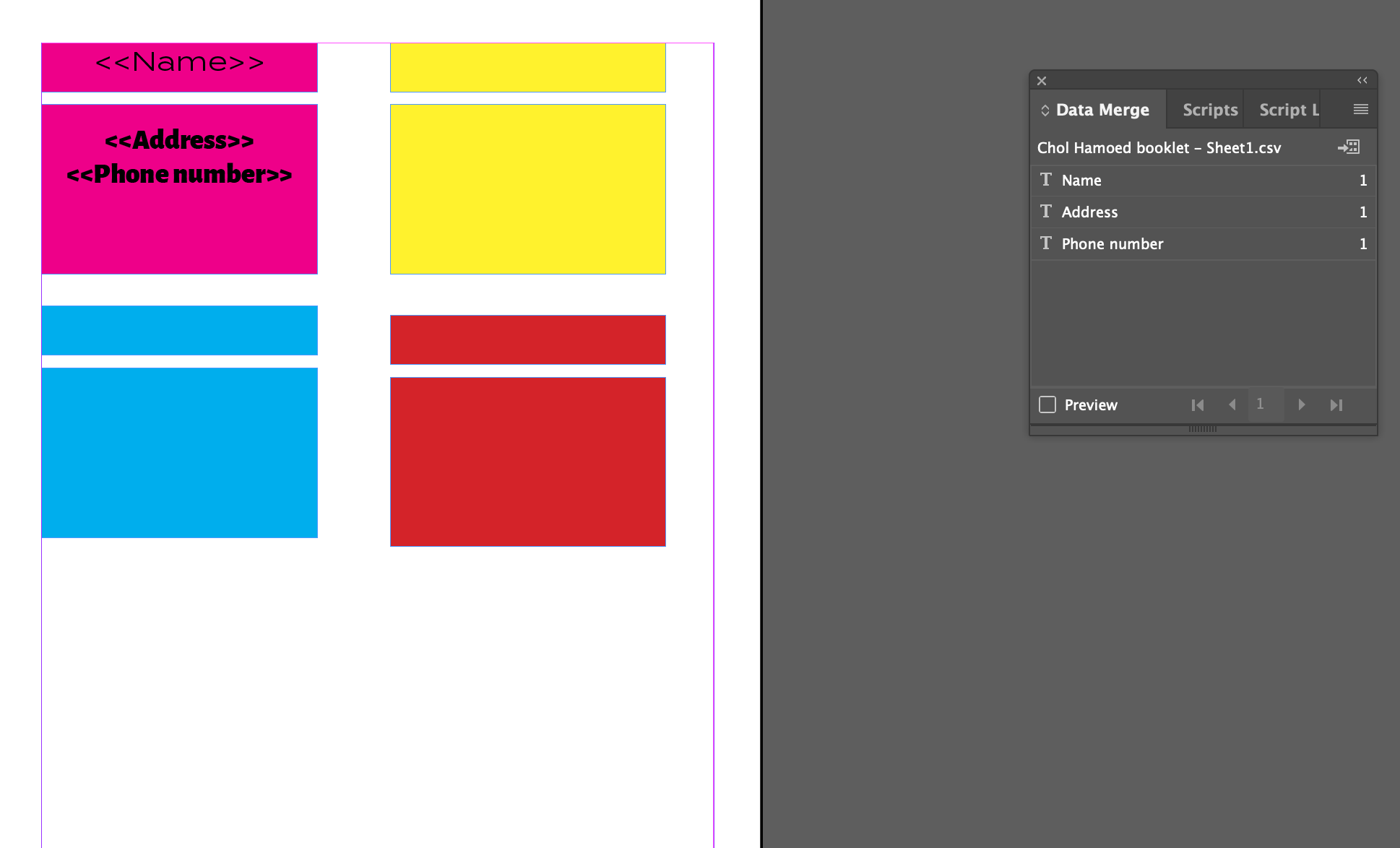 Data Merge In Indesign Graphic Design Jewish Design Forum
